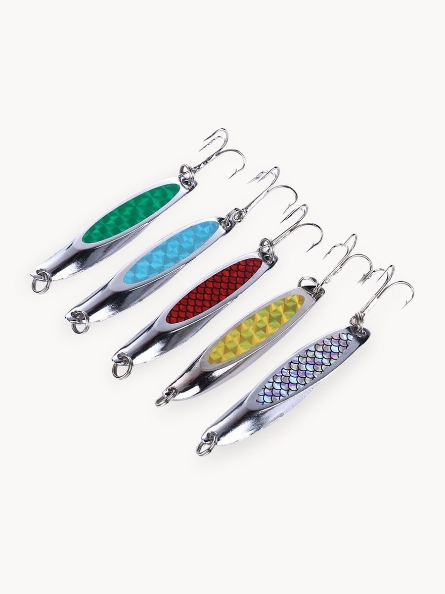 Блесна кастмастер набор 5шт 20гр в коробке на жереха, на щуку