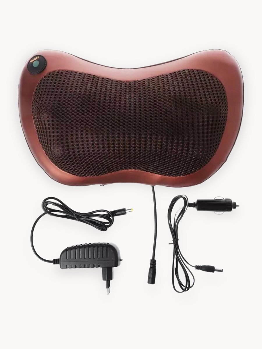 Массажер Pillow massager, для шеи и плечей, 8 роликов, воздушно-компресионный, комбинированный