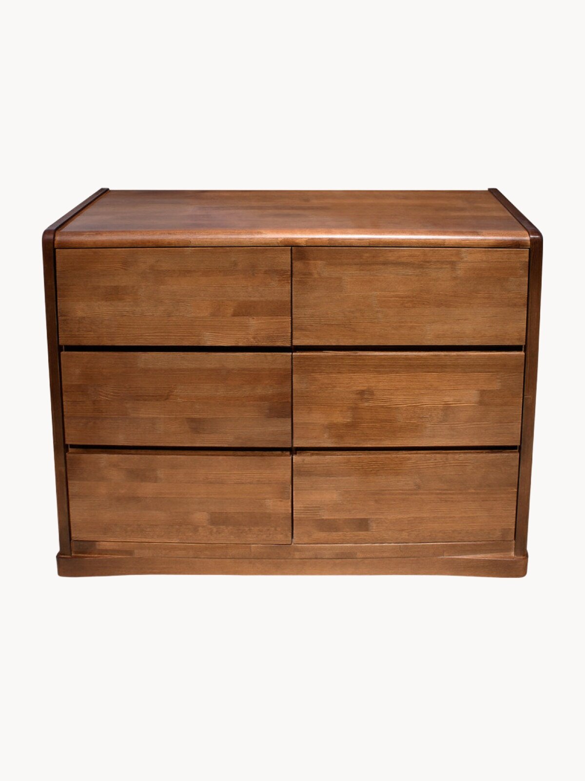 Комод "Комод Бали Люкс", 6 ящиков, 120 х 45 х 90 см. цвет старый орех 2.