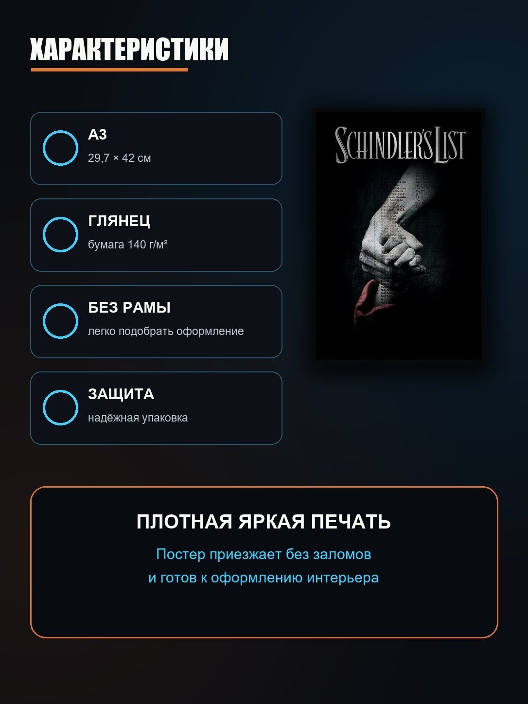 Постер Список Шиндлера — фото 1