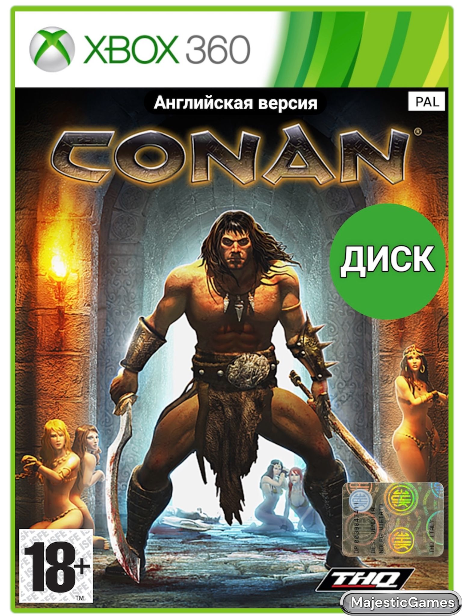 Игра CONAN (Диск, Xbox 360, приключения, экшен, 18+, Английская версия, Microsoft)