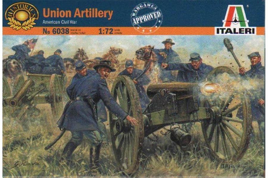 Миниатюра union artillery (american civil war) Масштаб 1/72 Italeri Арт.6038ИТ