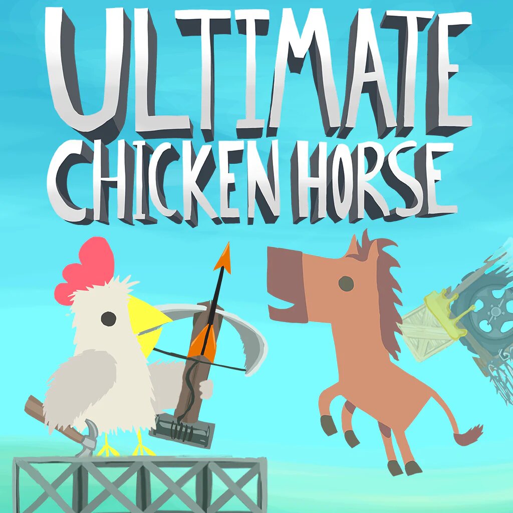Игра Ultimate Chicken Horse, цифровое издание PlayStation 4, регион Индонезия / код пополнения баланса