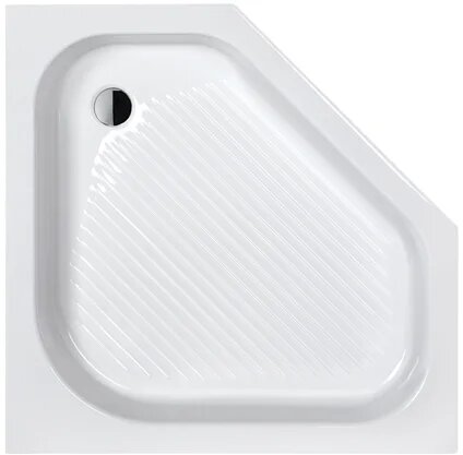 Поддон для душа RGW BТ/CL-S 16180500-51 100x100 см, акриловый, пятиугольный, средний, с антискользящим покрытием, немецкий