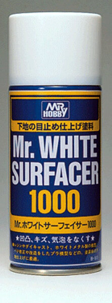 B-511 краска грунтовка в металлических баллончиках т. м. MR.HOBBY Mr.WHITE SURFACER 1000 170мл