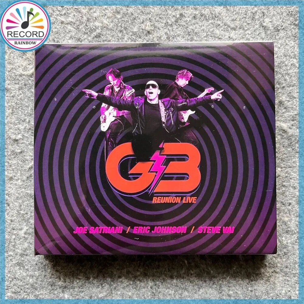 CD Joe Satriani, Eric Johnson, Steve Vai G3 Reunion Live 2025 2CD запечатанный совершенно новый альбом