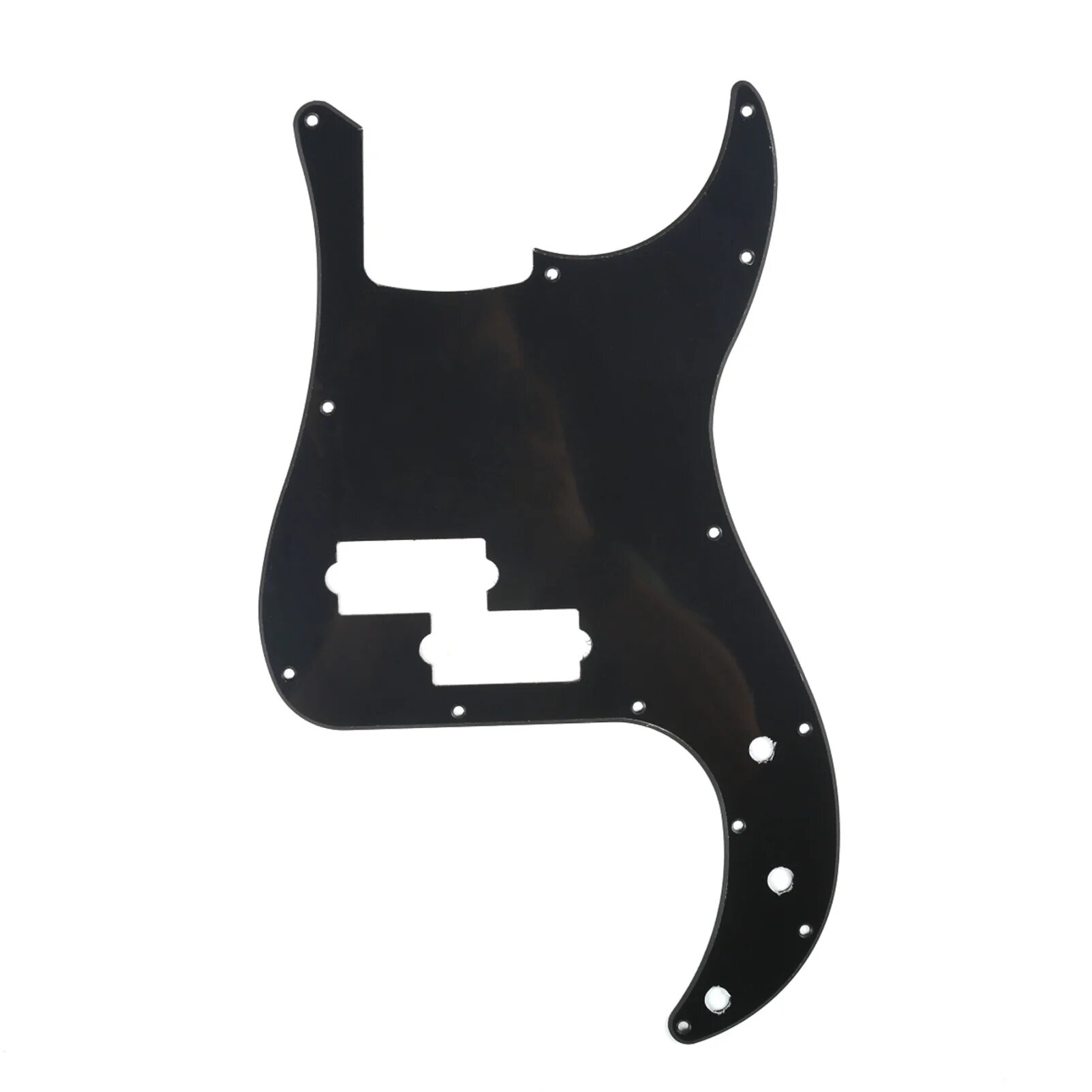 Musiclily Pro Pickguard для Precision Bass, черный, 1Ply