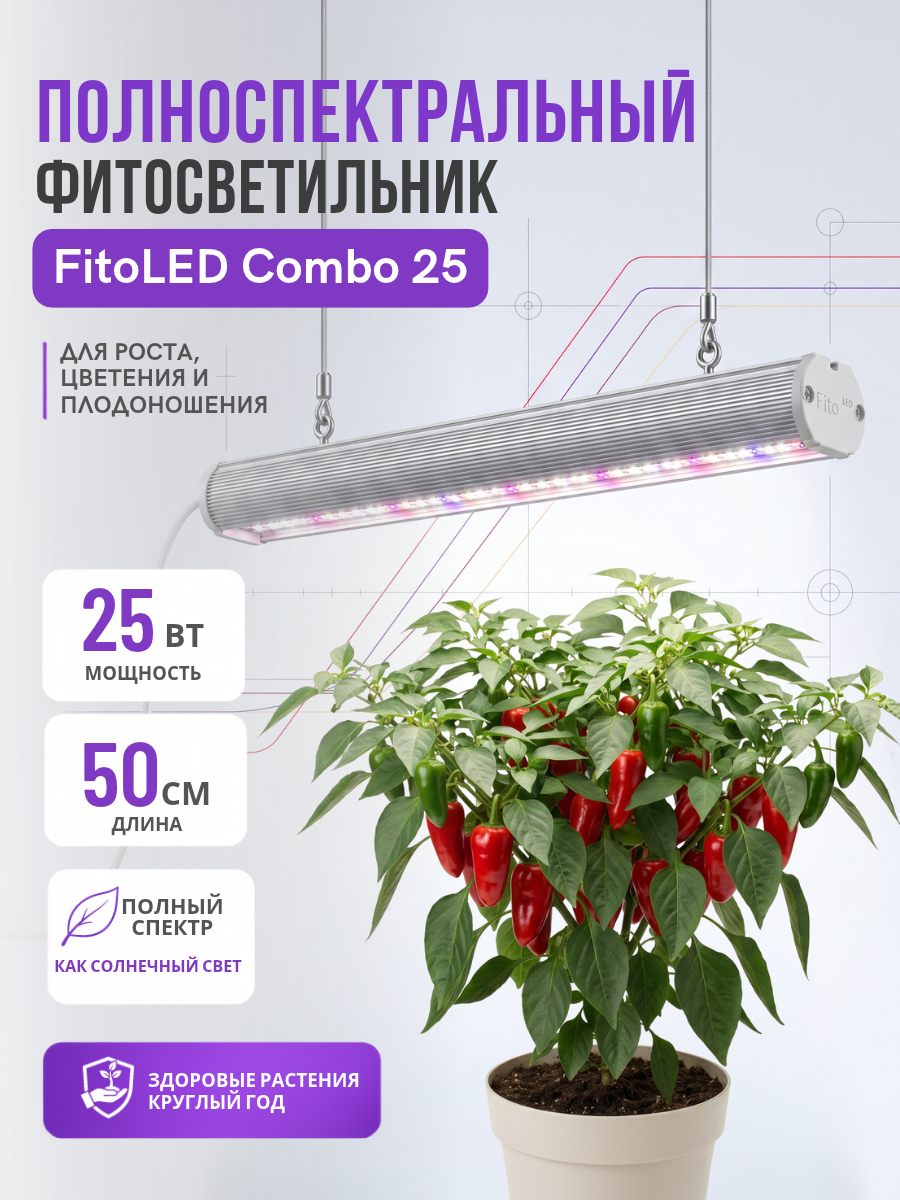 Фитолампа FitoLED 25 Combo
