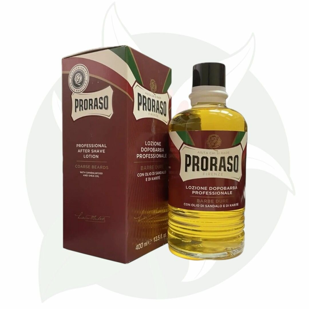 Proraso Red Line Aftershave Lotion Лосьон после бритья сандал и масло ши, 400 мл