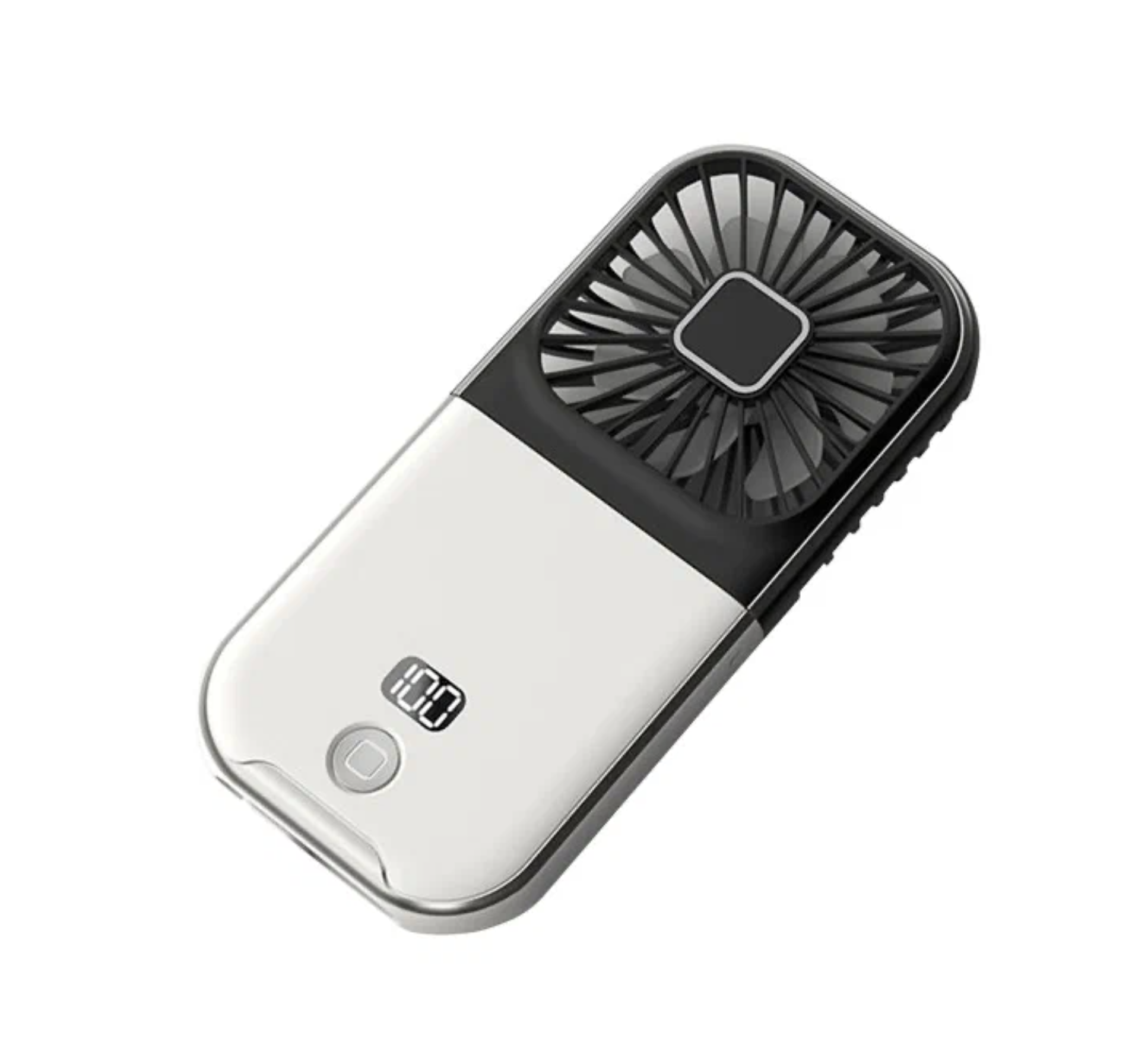 Портативный складной Type-C вентилятор F30 Pro с цифровым дисплеем(3000mAh,4 скорости, подставка для телефона)