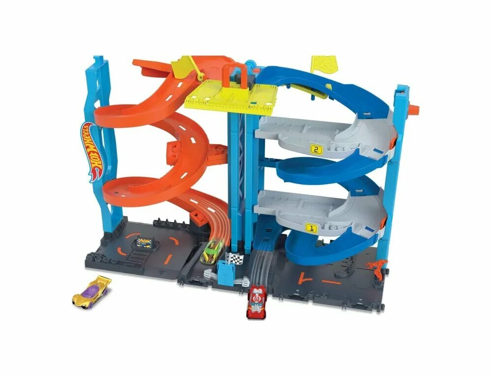 Игровой набор Hot Wheels Гоночная башня HKX43, трасса трансформер