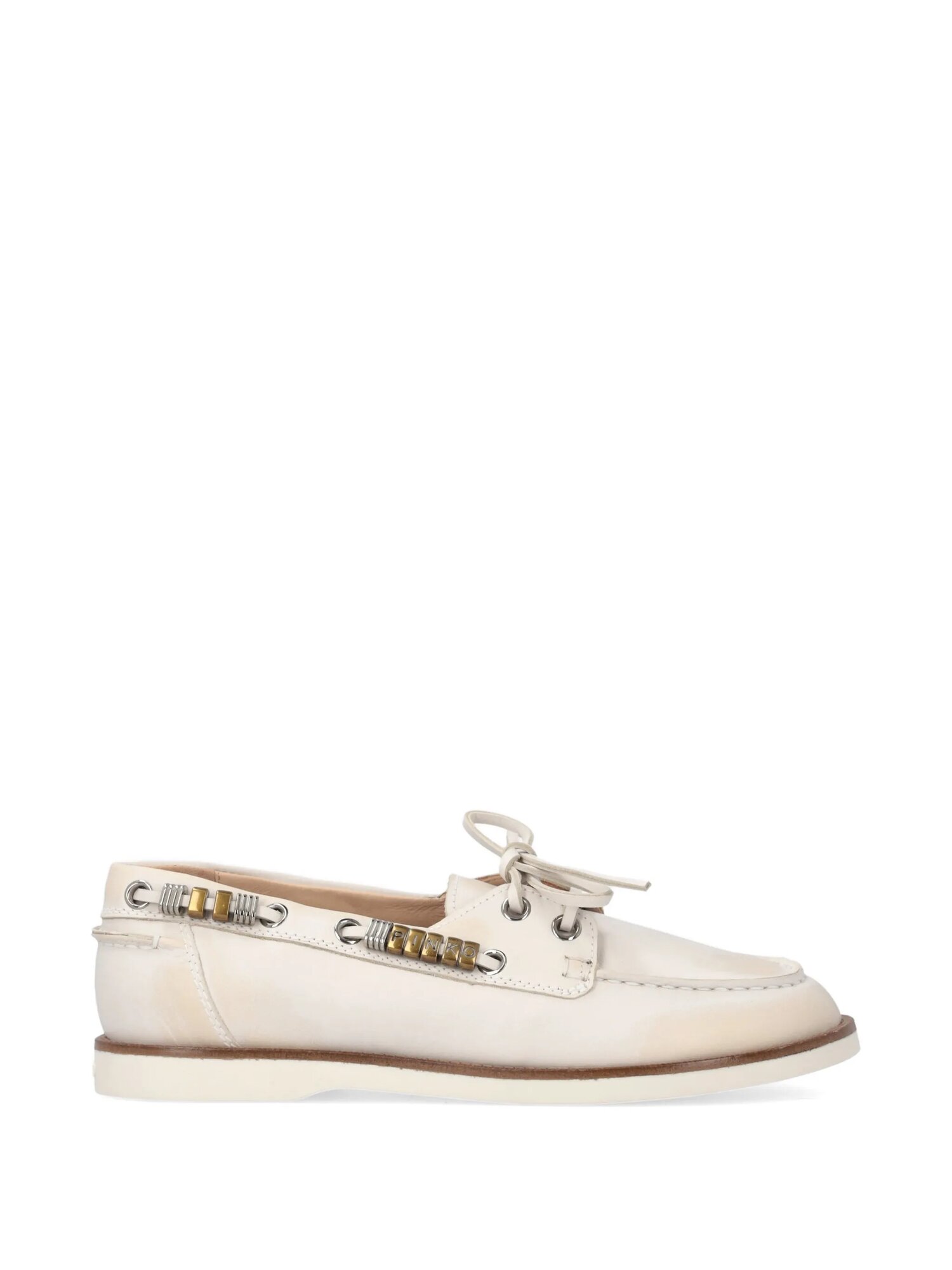 Лоферы Bead-embellished leather loafers