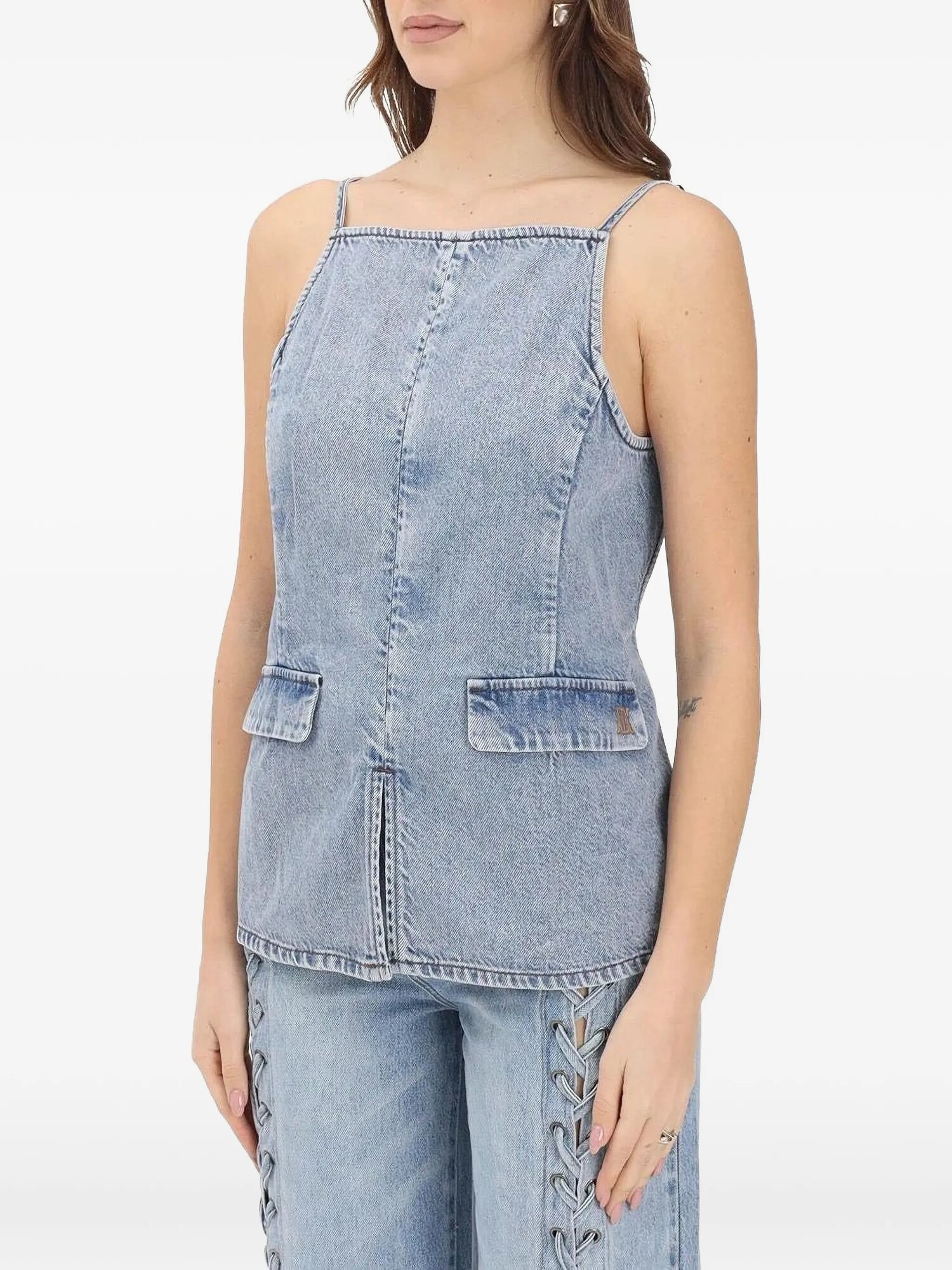 Топ Armani Exchange Backless flap-pocket top, размер 44