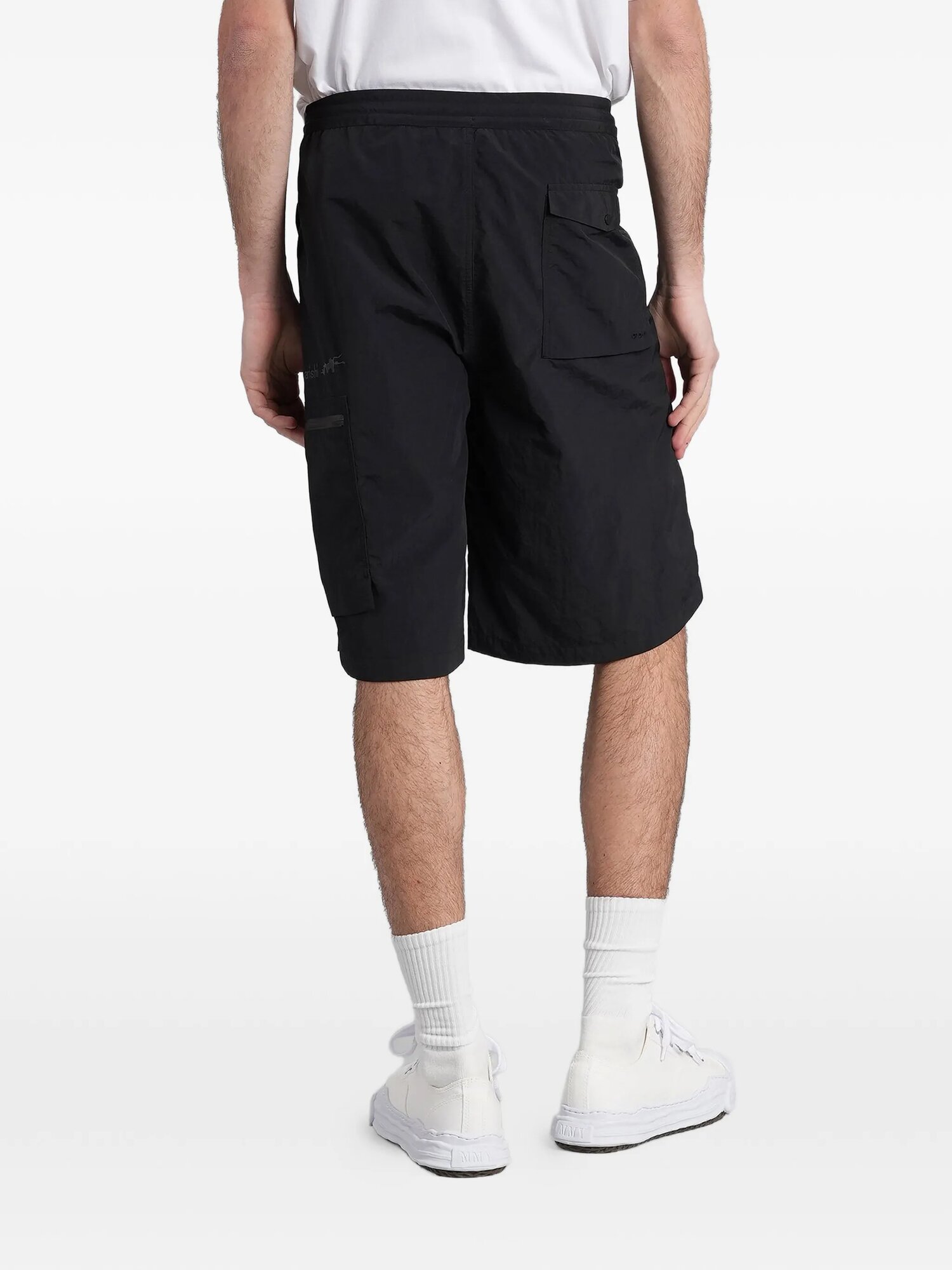 Шорты Maharishi Logo-print cargo shorts, размер 52, черный — фото 1