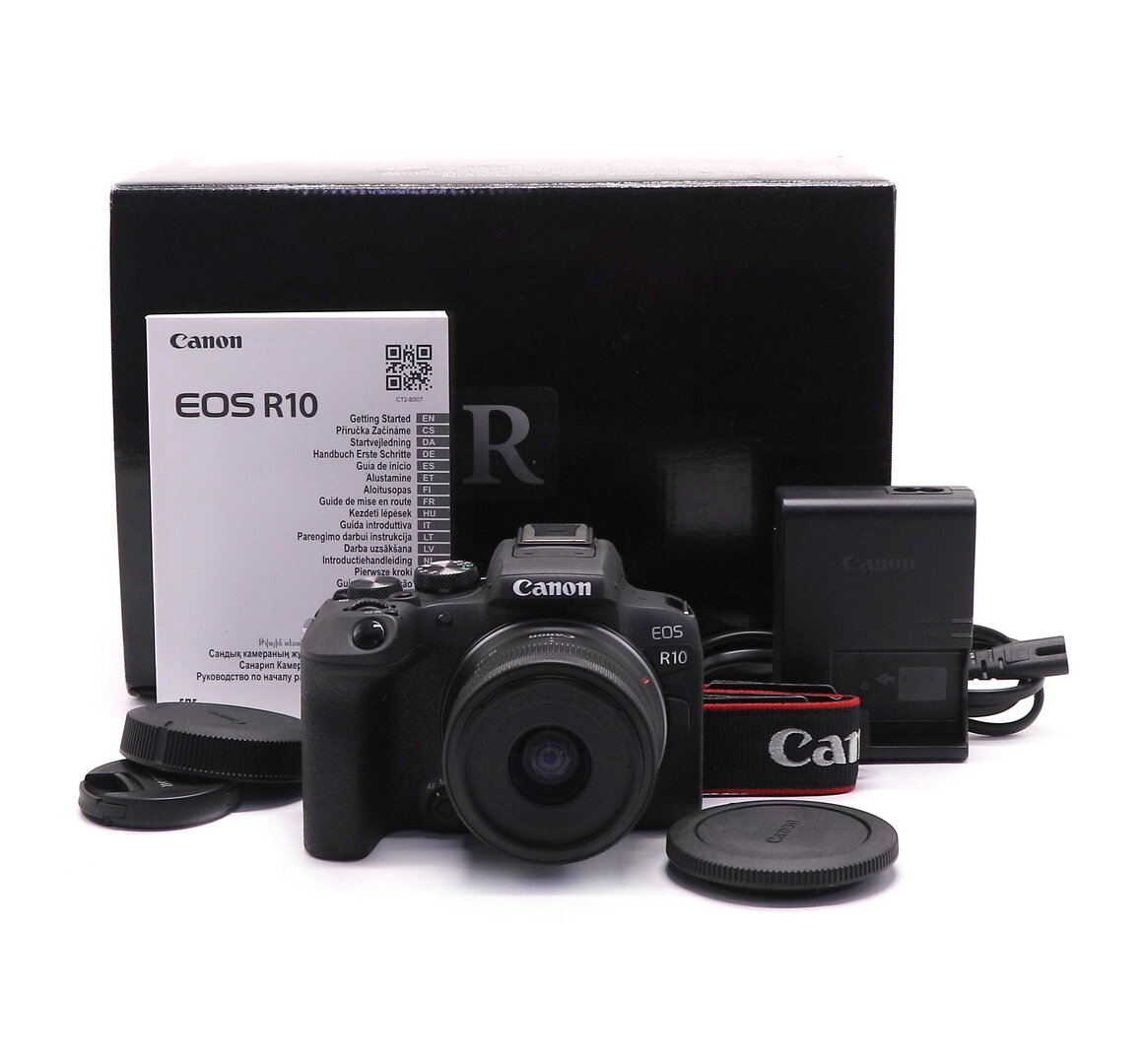 Canon EOS R10 kit в упаковке (пробег 1500 кадров)