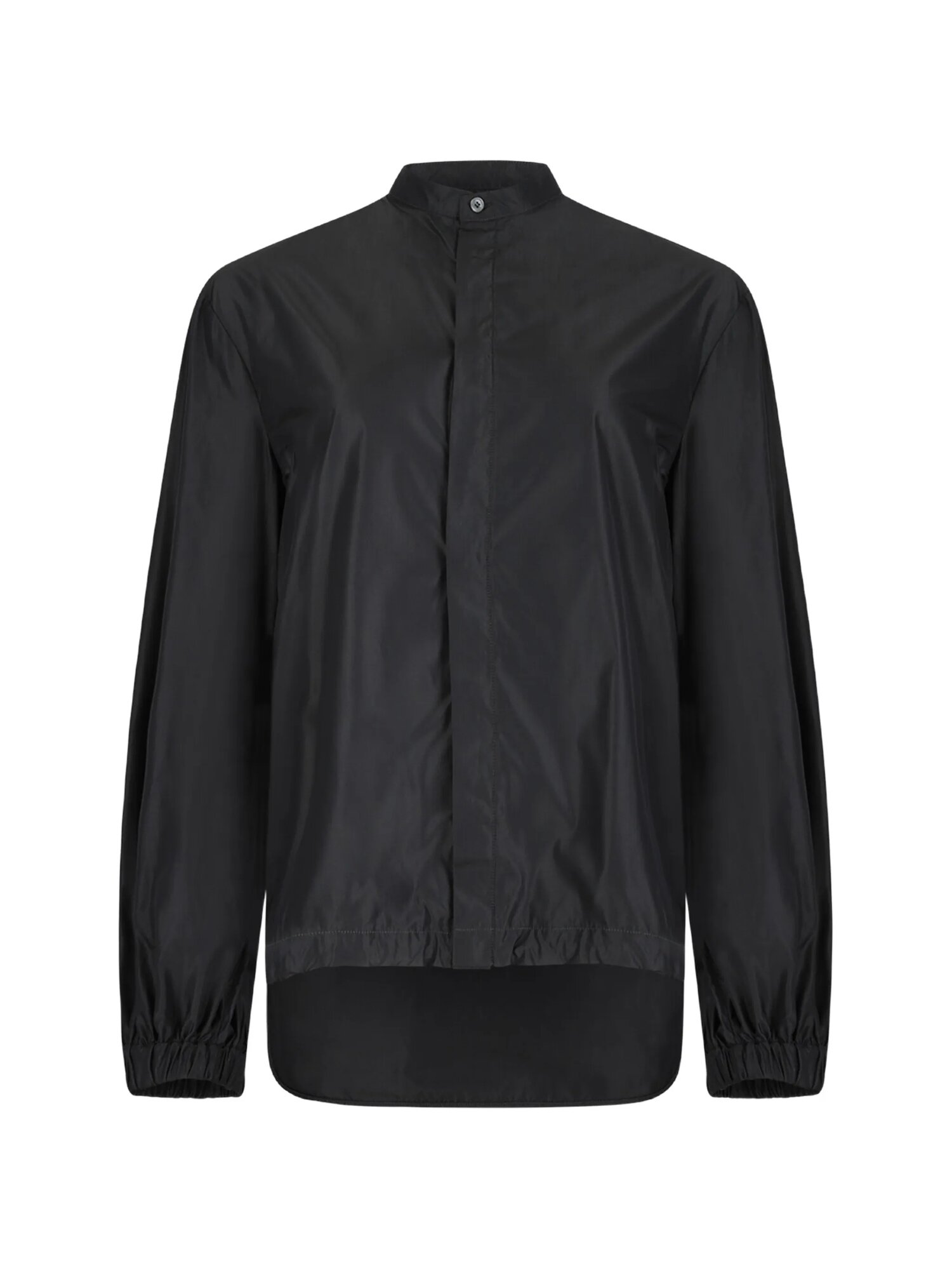 Рубашка Band-collar high-low shirt