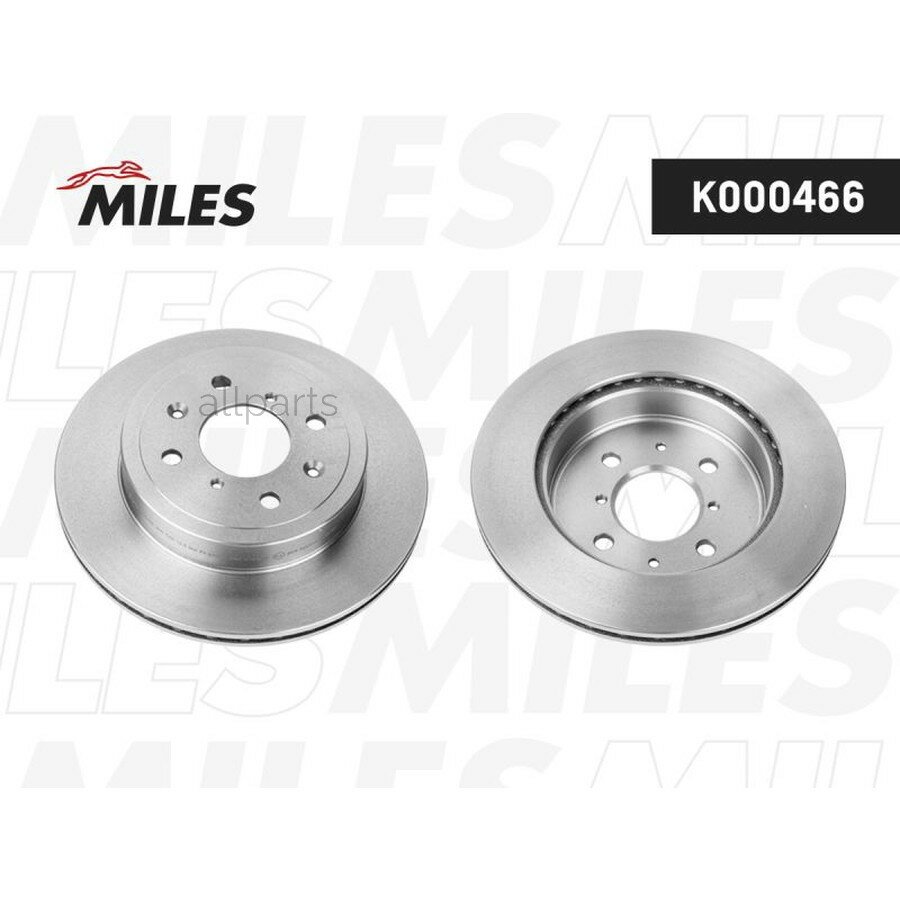 MILES K000466 Диск тормозной OPEL AGILA 03-/SUZUKI IGNIS II 03-/WAGON R+ 00- передний вент.