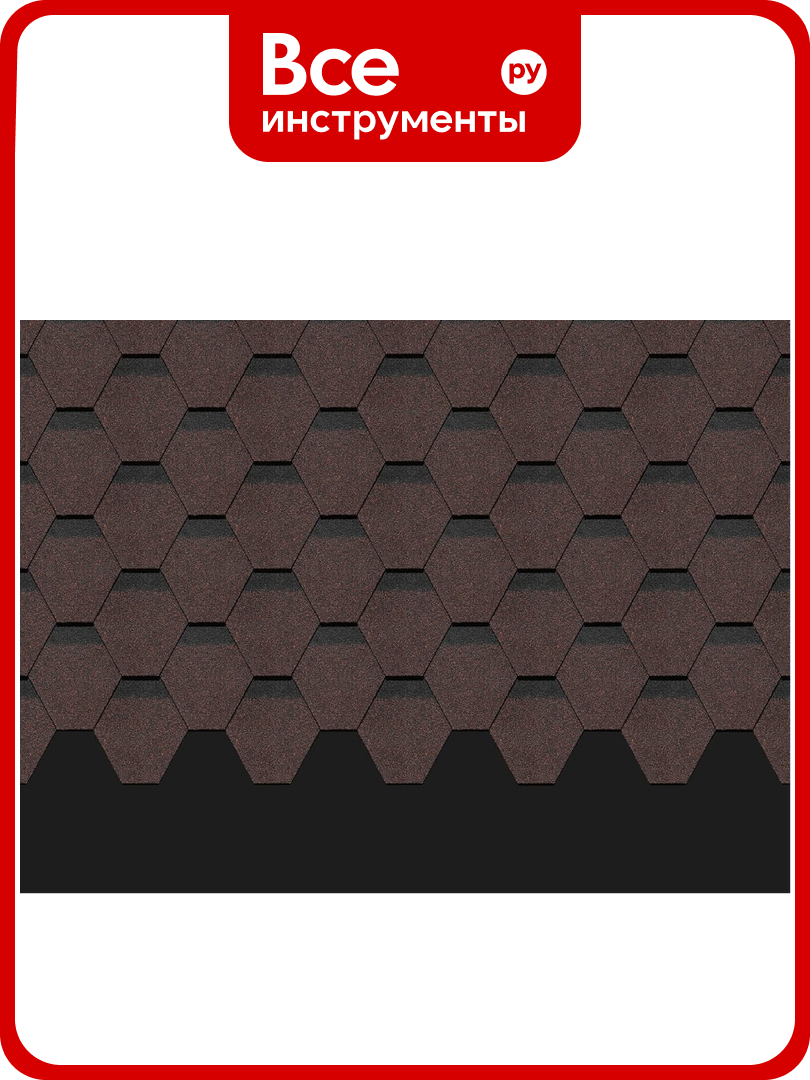 Гибкая черепица DOCKE PIE PREMIUM/шеффилд/ Корица ZRSF-1070
