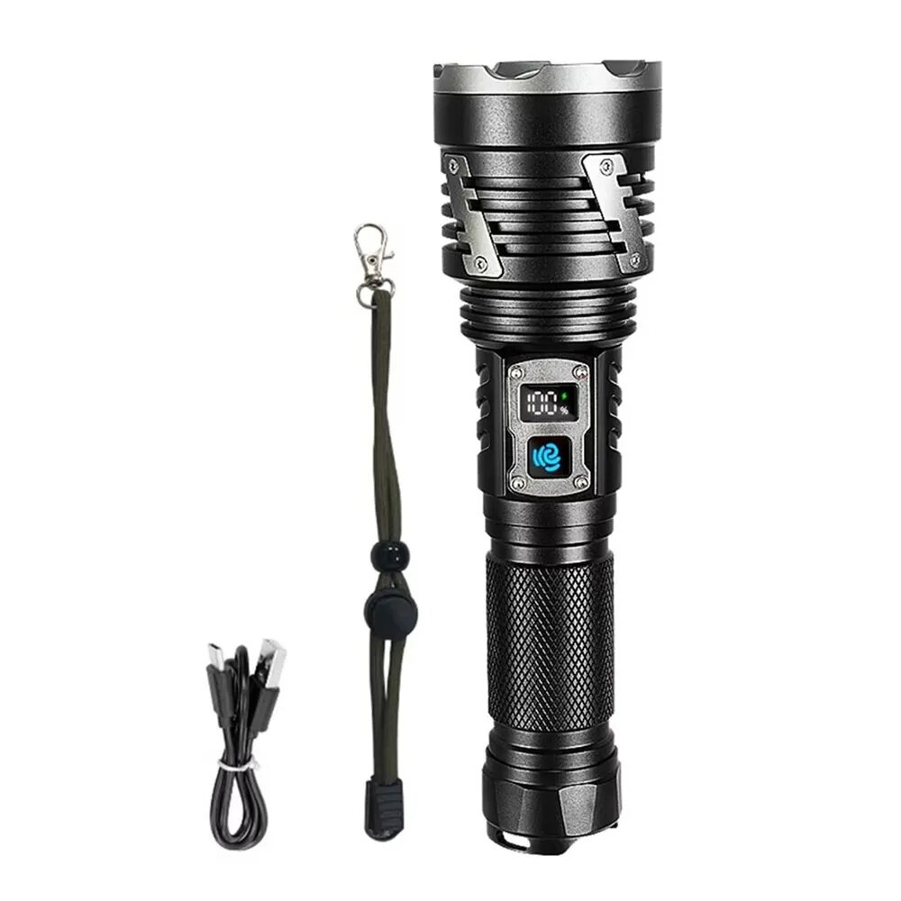 XHP360 Самый Мощный Светодиодный Фонарик С Зарядкой От USB, C