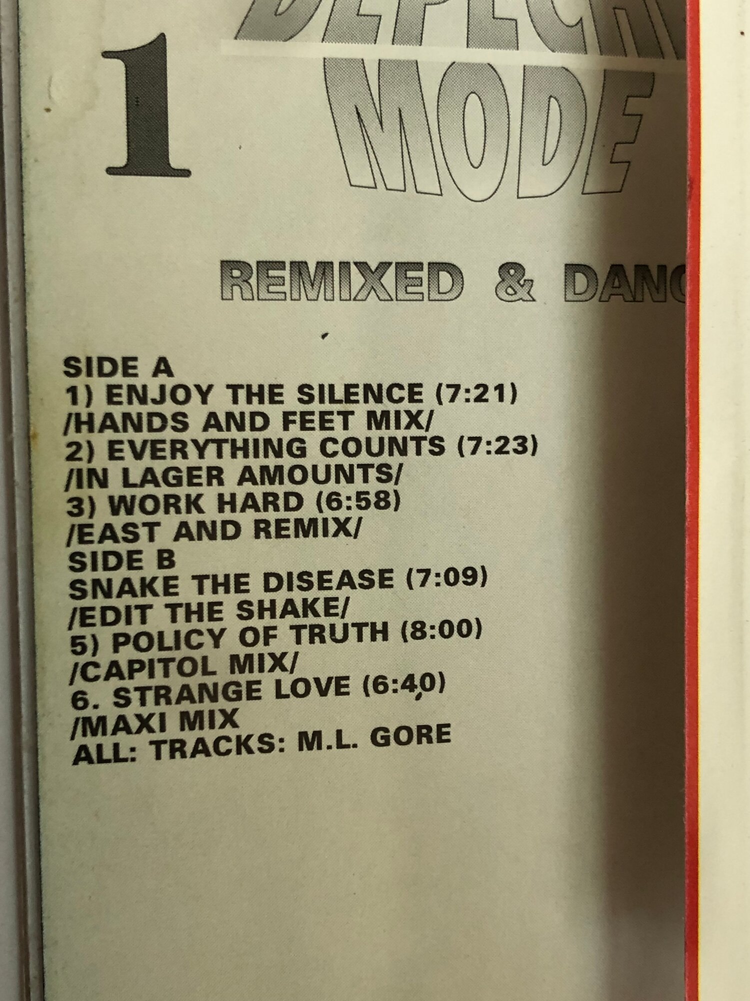 Аудиосборник Depeche mode Remixed&Dance (1,2 часть) — фото 1