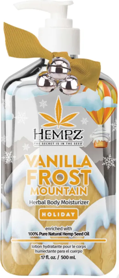 HEMPZ Лимитированное молочко для тела увлажняющее "Ванильный пломбир" Vanilla Frost Mountain Herbal Body Moisturizer Milk 500ml