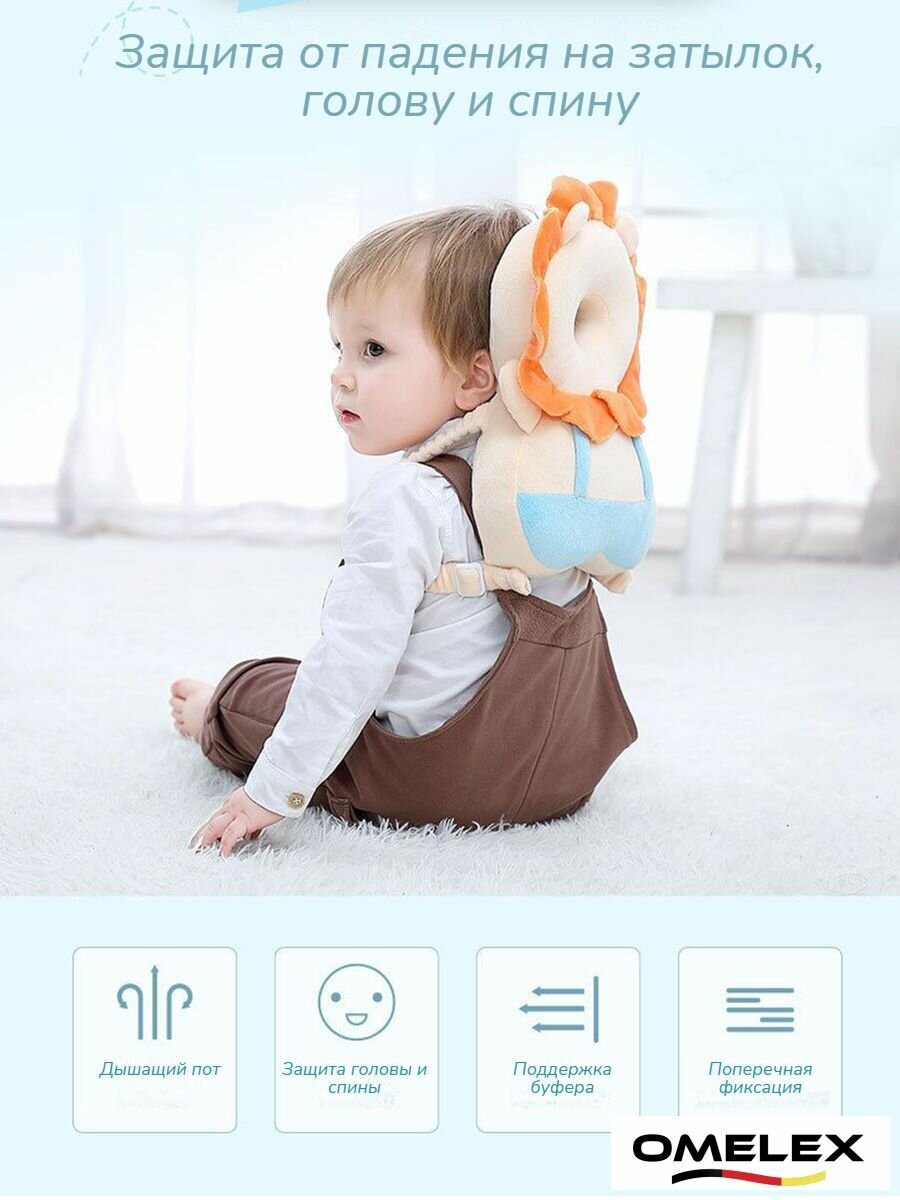 Защита для головы малыша MOOZ Mom&Baby рюкзачок для малышей, подушка для защиты головы и спины ребенка