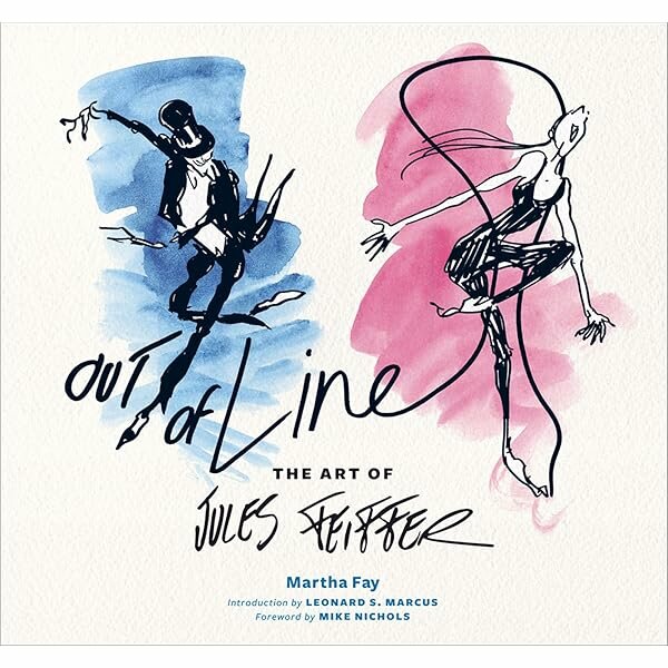Out of Line: The Art of Jules Feiffer，Reprinted paperback book