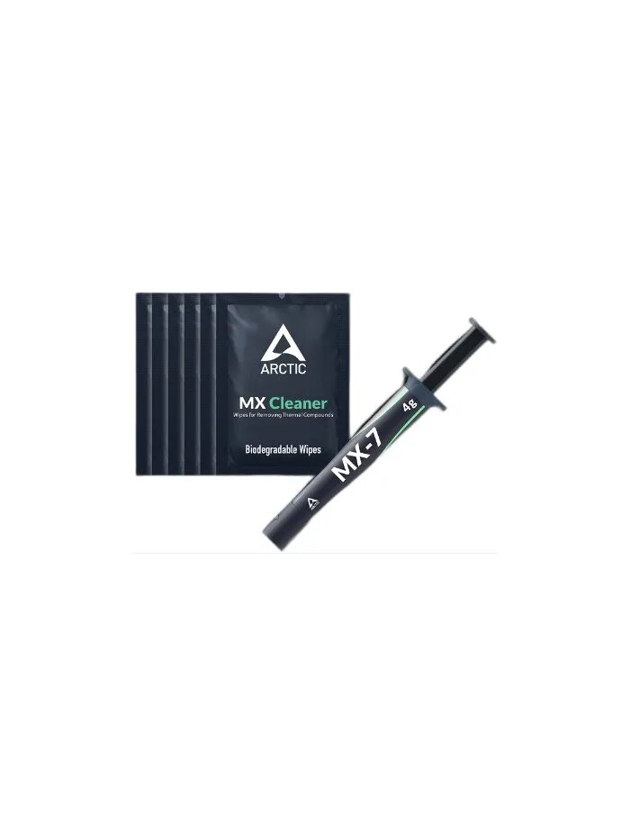 Термопаста ARCTIC MX-7 4-gr with 6pcs MX Cleaner, плотность 2.9 г/см3