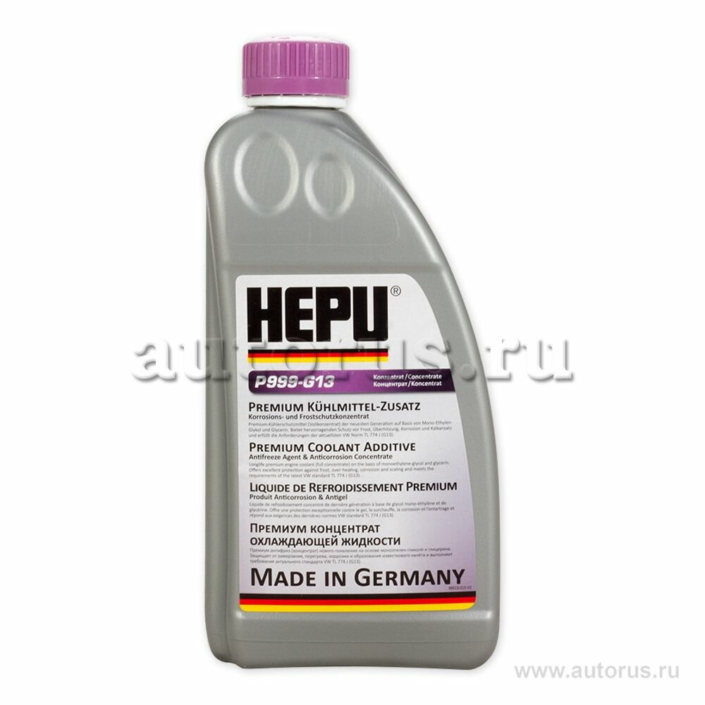 Антифриз HEPU Coolant G13 концентрат фиолетовый 1,5 л P999-G13