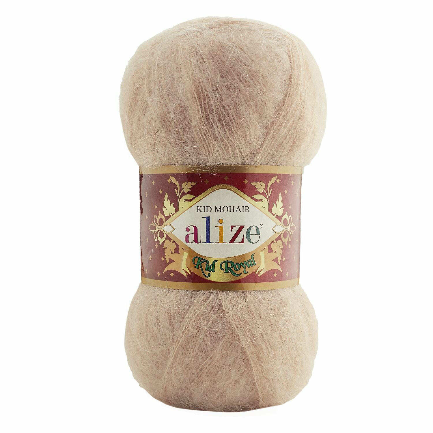 Пряжа для вязания Kid Royal Alize 2 мотка (500 м, 50 гр), цвет 314 кофейная пенка