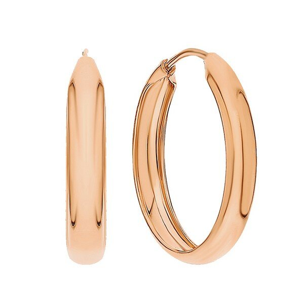 Серьги конго, красное золото, 585 проба