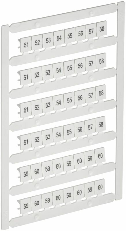 Маркер для CTS 6кв. мм/CP 10кв. мм "51-60" ARMAFIX IEK AF-CT10D-M-006-06