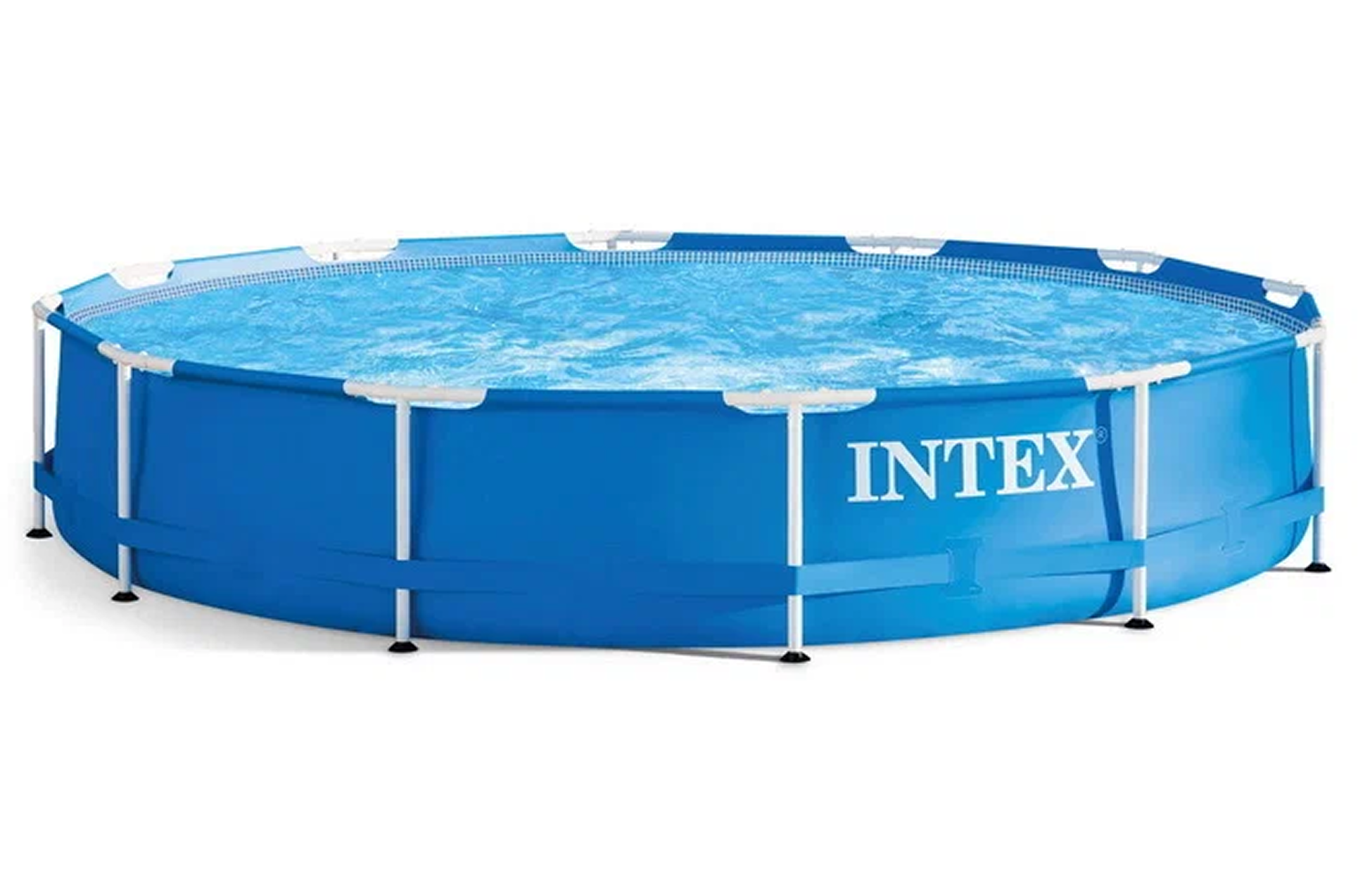 Каркасный бассейн Intex Metal Frame 244х51 см, Intex 28205, круглый, голубой