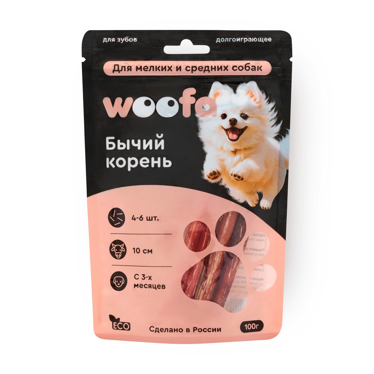 Лакомство для собак Woofa Корень бычий 10 см