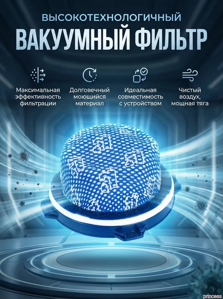 Фильтр для пылесоса Samsung Jet, сменный, HEPA, моющийся