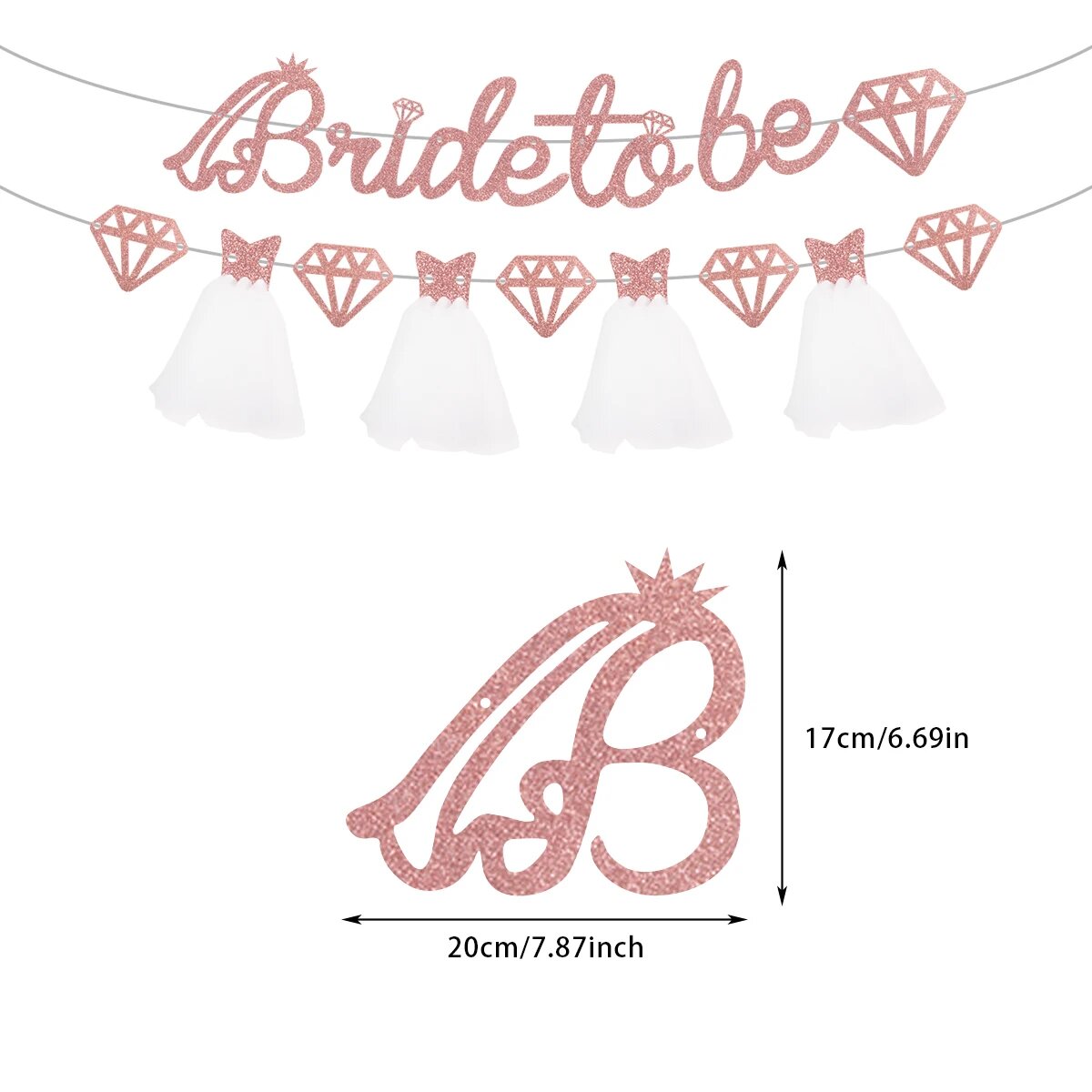 Розовый баннер "Bride to Be" для девичника