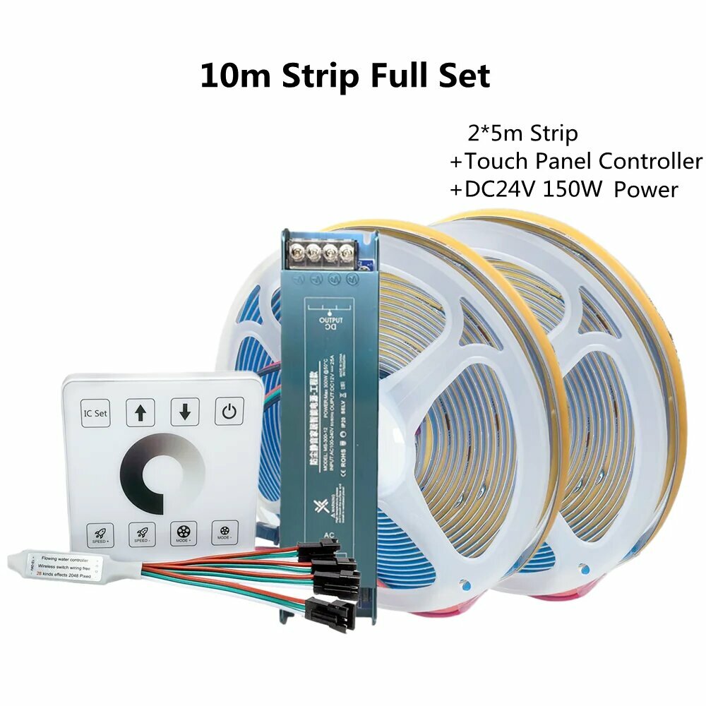 Светодиодная лента ASMTLED WS2811 для конных соревнований 10M Full Set, 3000K