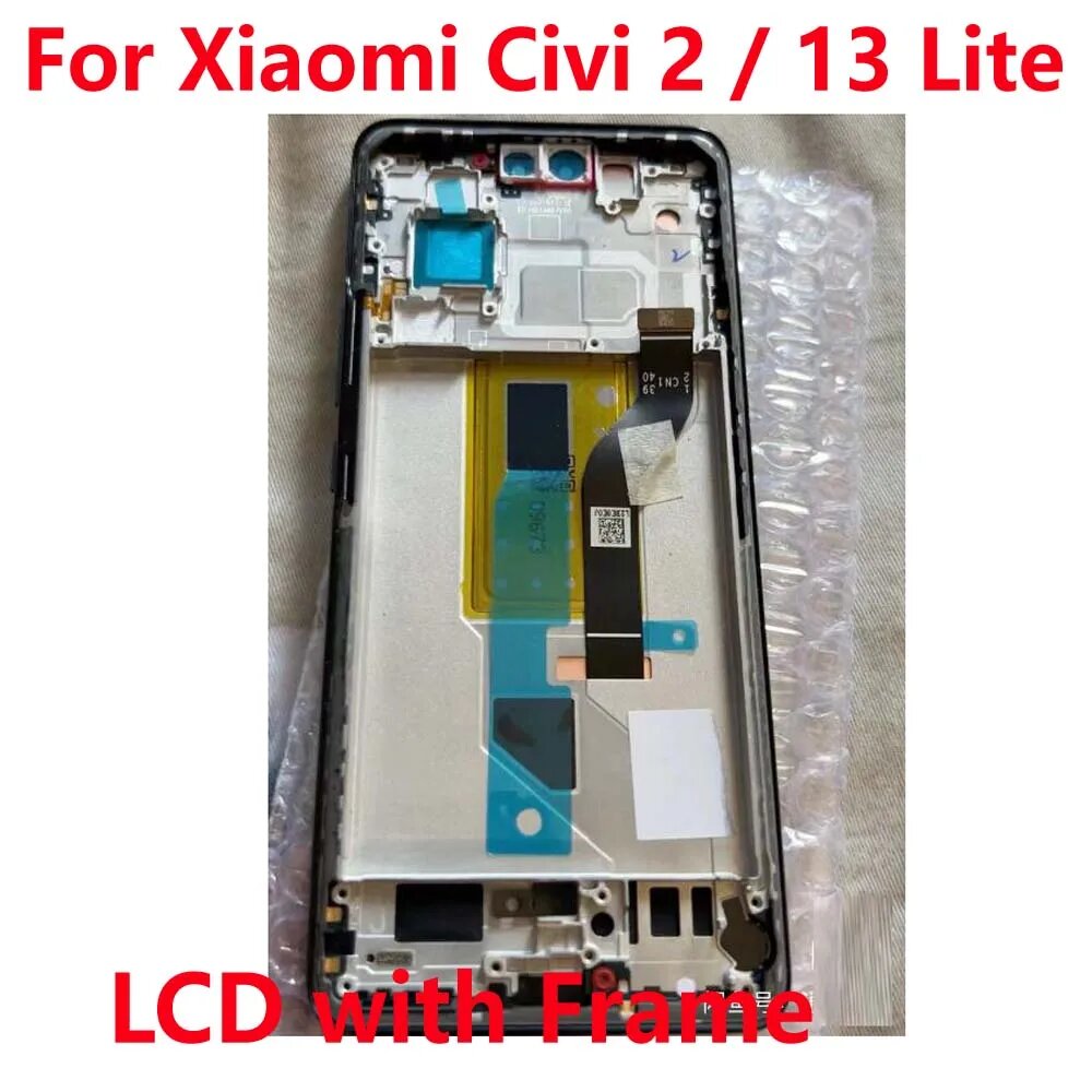 Оригинальный AMOLED 6,55 для Xiaomi 13 Lite, ЖК-дисплей, преобразователь Black LCD No Frame