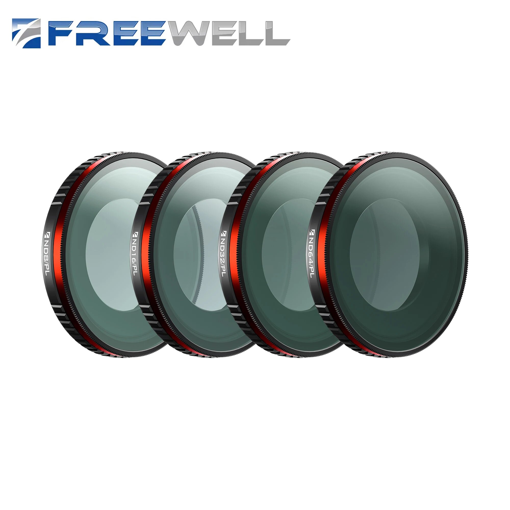 Набор фильтров Freewell Bright Day ND8/PL, ND16/PL, ND32/PL и ND64/PL для Insta360 GO Ultra