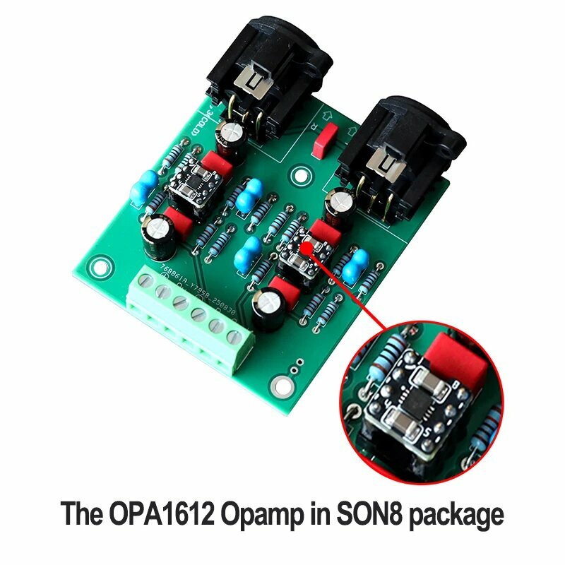 Двухканальный модуль преобразователя OPA1612 RCA в XLR MBL6010D
