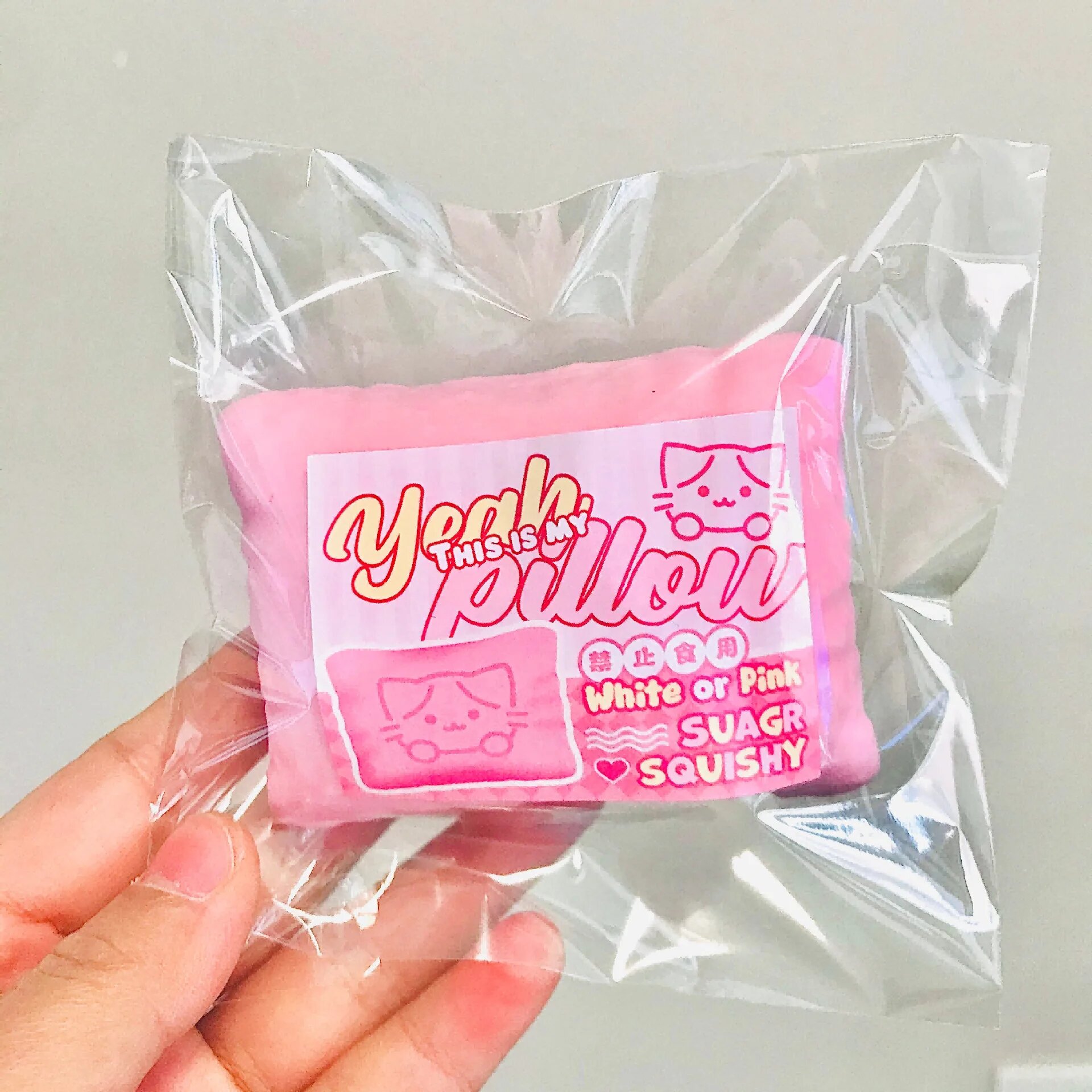 Розовая подушка-игрушка кошка Pink 1pcs
