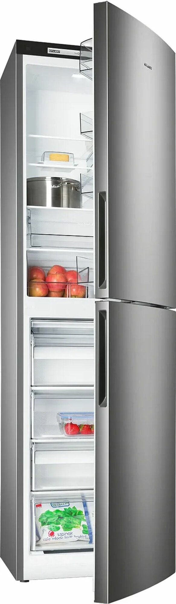 Холодильник ATLANT ХМ-4625-161, мокрый асфальт, 207х60 см, Super Fresh Box
