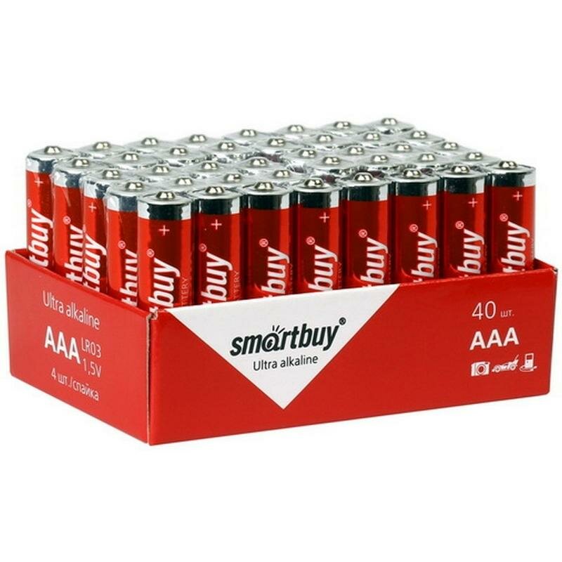 Батарейка AAA Alkaline SmartBuy LR03 , упаковка 200 шт.