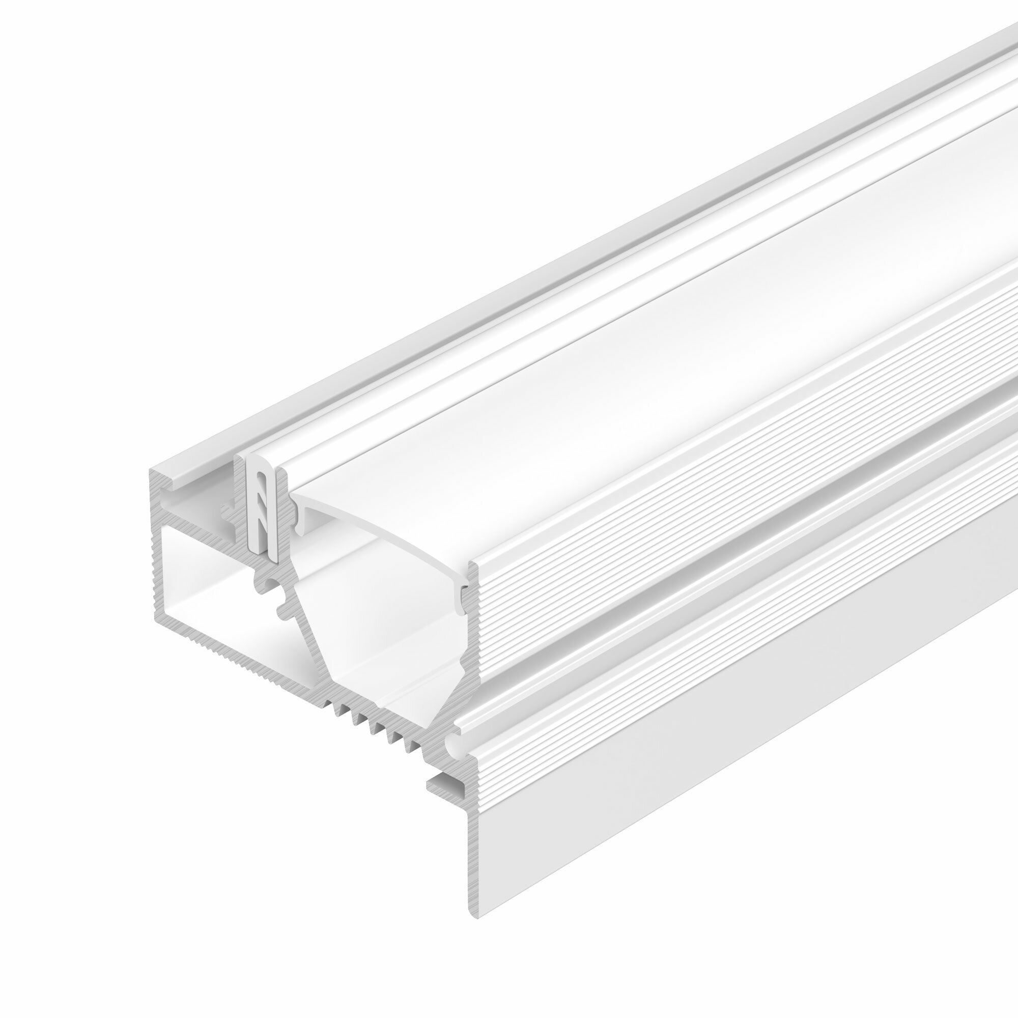 Профиль для светодиодной ленты Arlight Профиль STRETCH-20-WALL-D-SIDE-2000 WHITE (Arlight, Алюминий), 2м