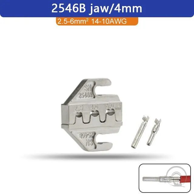 4mm Матрица для обжима / губки для пресс-клещей, кримпера 2546B / 2,5-6мм2 AWG14-10