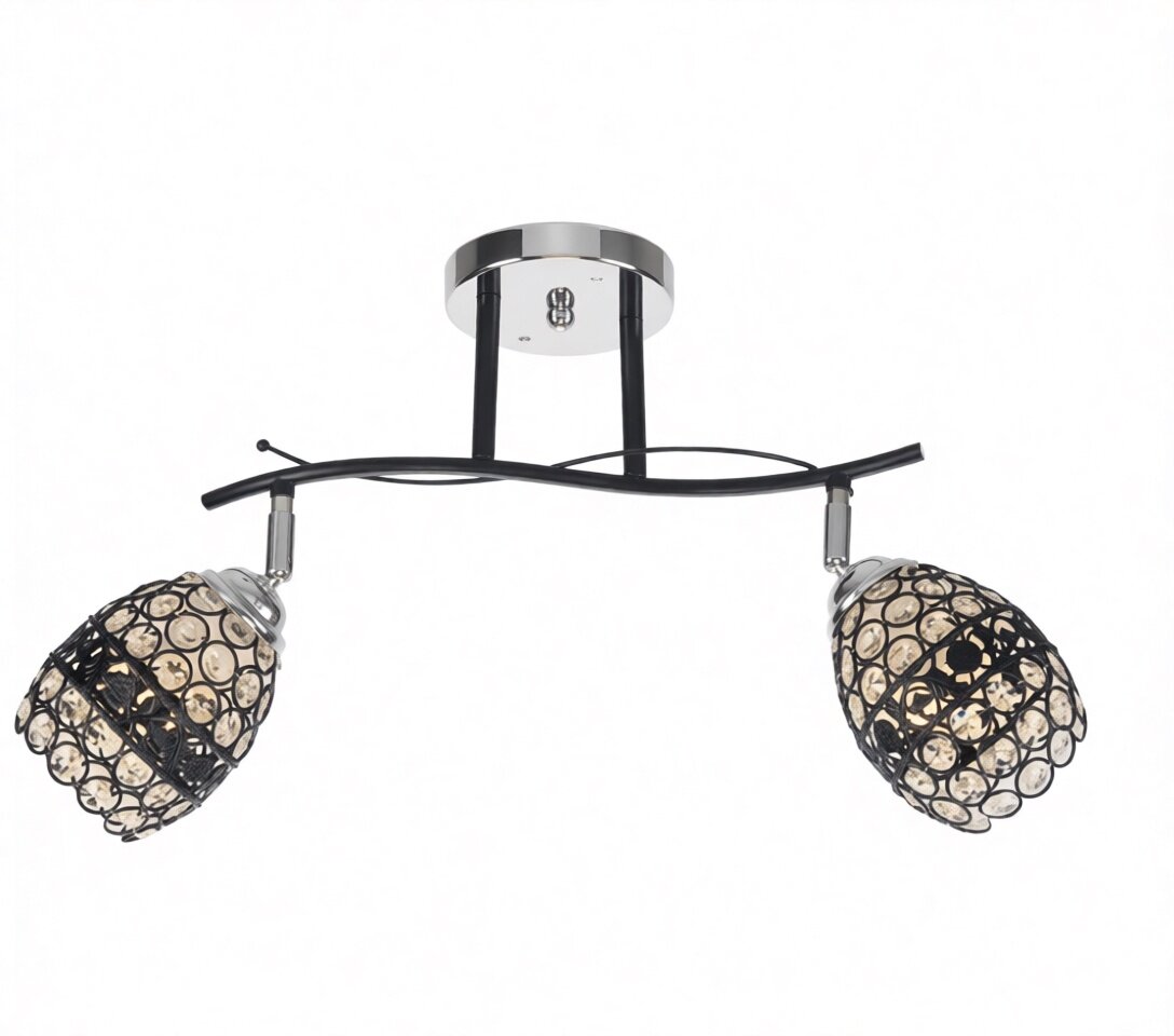 Люстра ЭлисСвет Modern 20351LA/2, LED, E14, 120Вт, диммируемая, черная