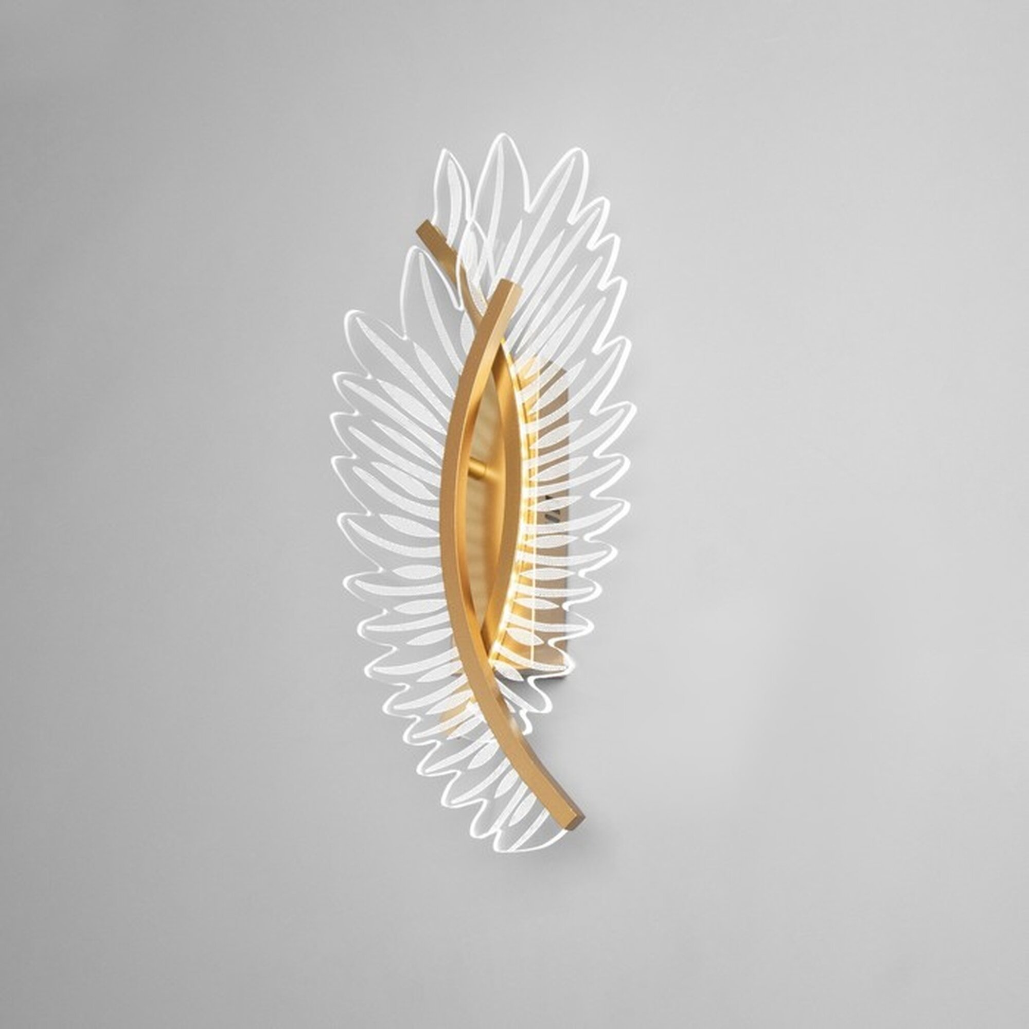 Бра BayerLux "Крылья", LED, 24Вт, 3000-6000К, золото, 50х20х15см