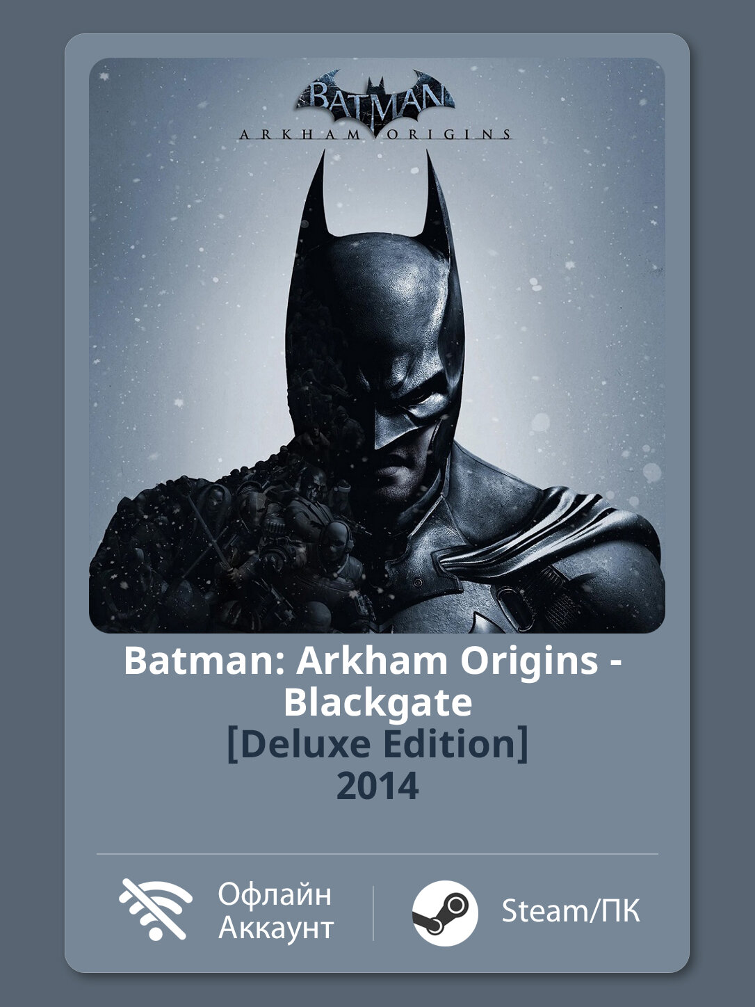 Batman: Arkham Origins - Blackgate [Deluxe] (2014) — Офлайн Аккаунт | Steam-Стим | ПК