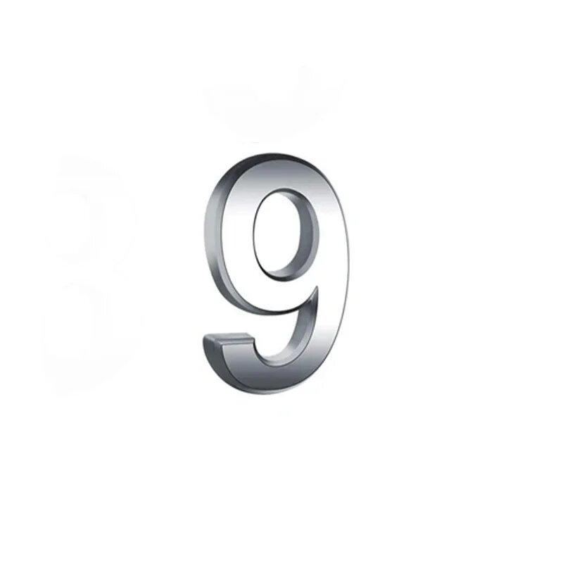3D цифровая табличка для двери, цвет: Number 9