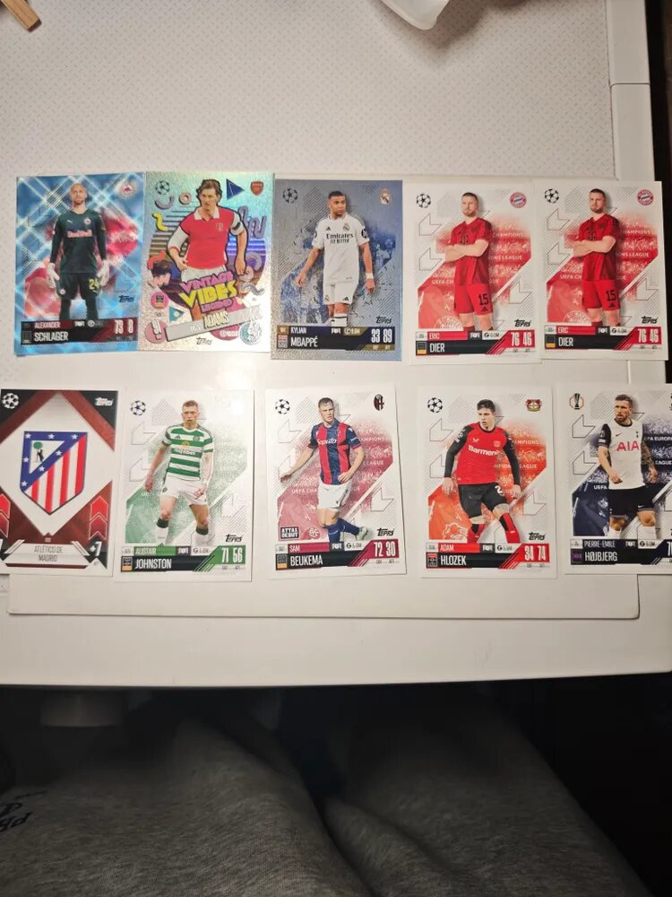 Футбольные карточки Topps MATCH ATTAX(набор из 10 штук)